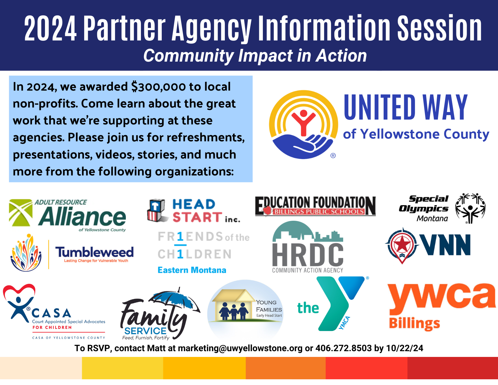 Partner Agency Information Sessions | United Way of Yellowstone County